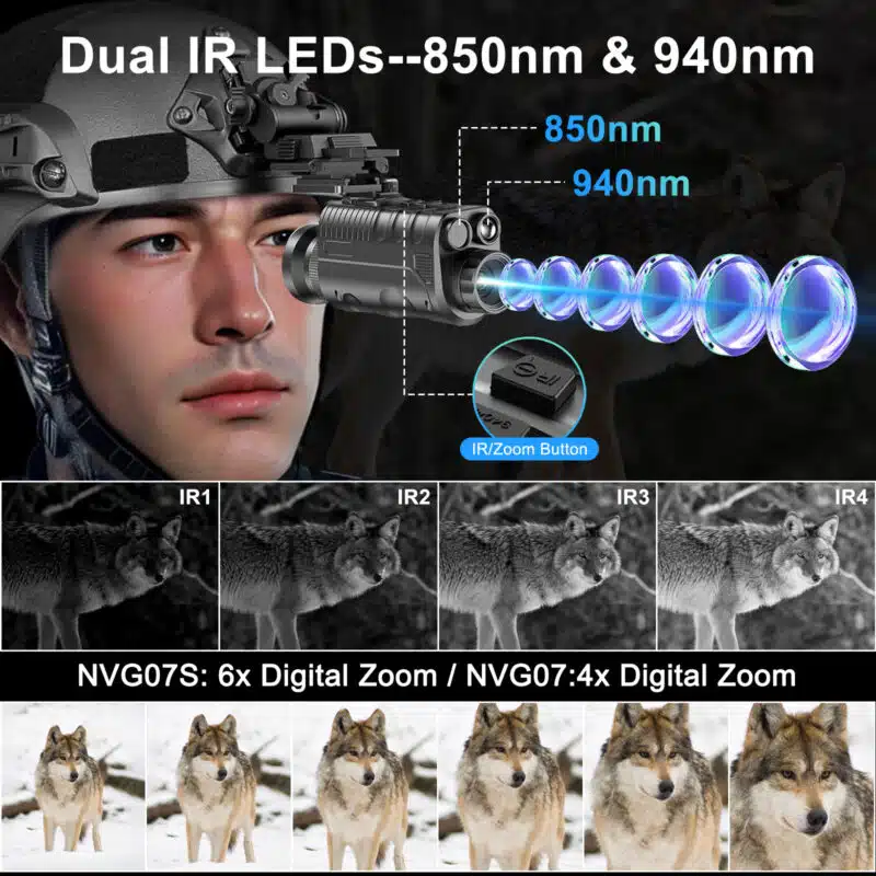 NVG40 Pro Helmet Night Vision Goggles - Thermal & Night Vision Goggles ...